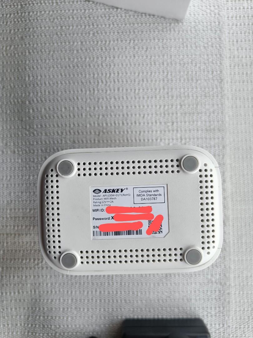 Askey Wifi Mesh Router (single node, Askey 5100W), Computers & Tech ...
