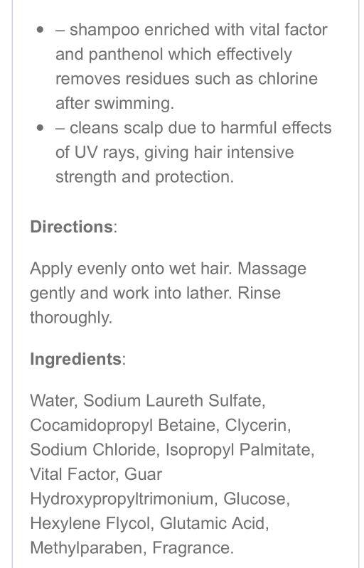 Avita Nourish Spa Shampoo, Beauty & Personal Care, Hair on Carousell