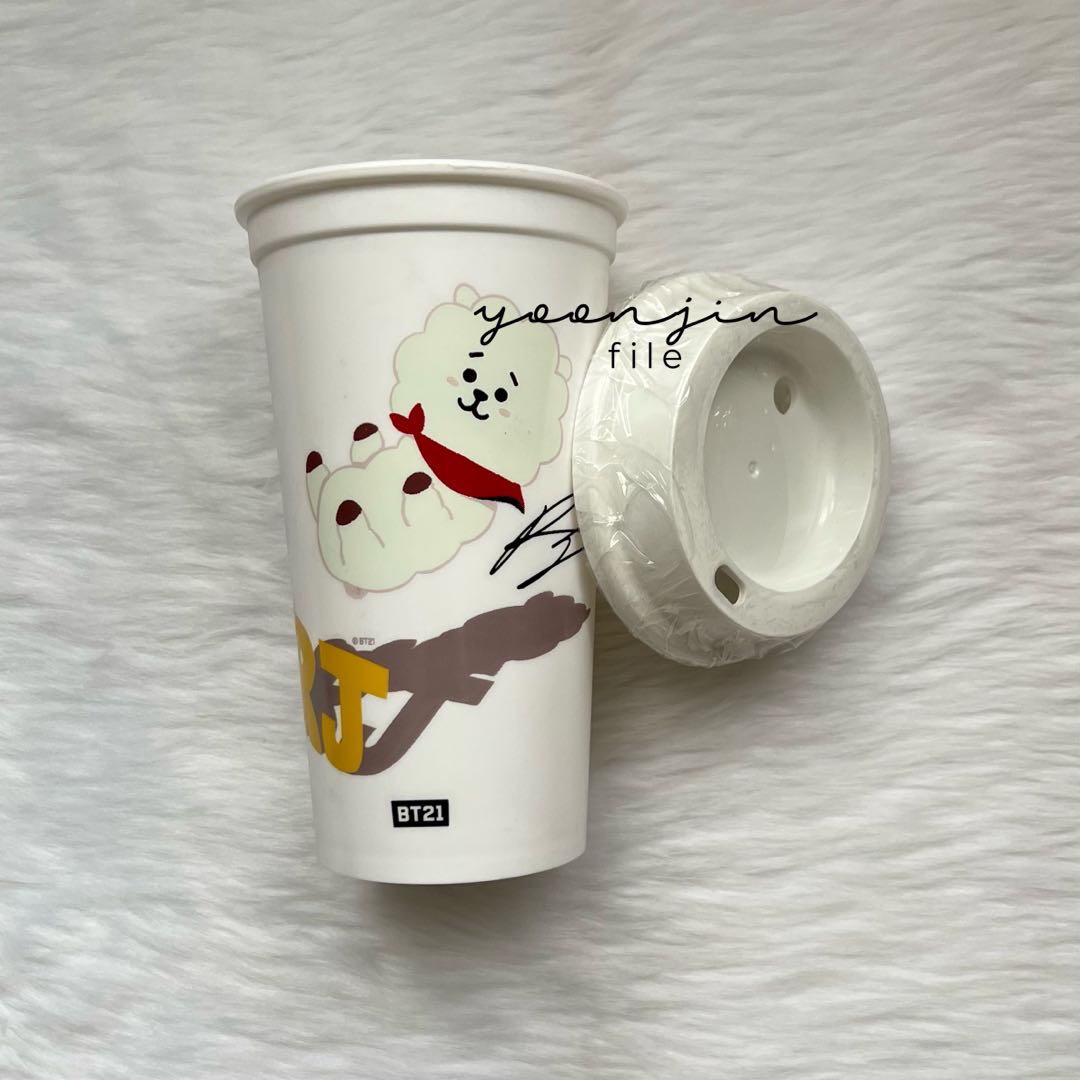 BT21 x Dunkin Reusable Cup - RJ, Hobbies & Toys, Memorabilia & Collectibles, K-Wave on Carousell