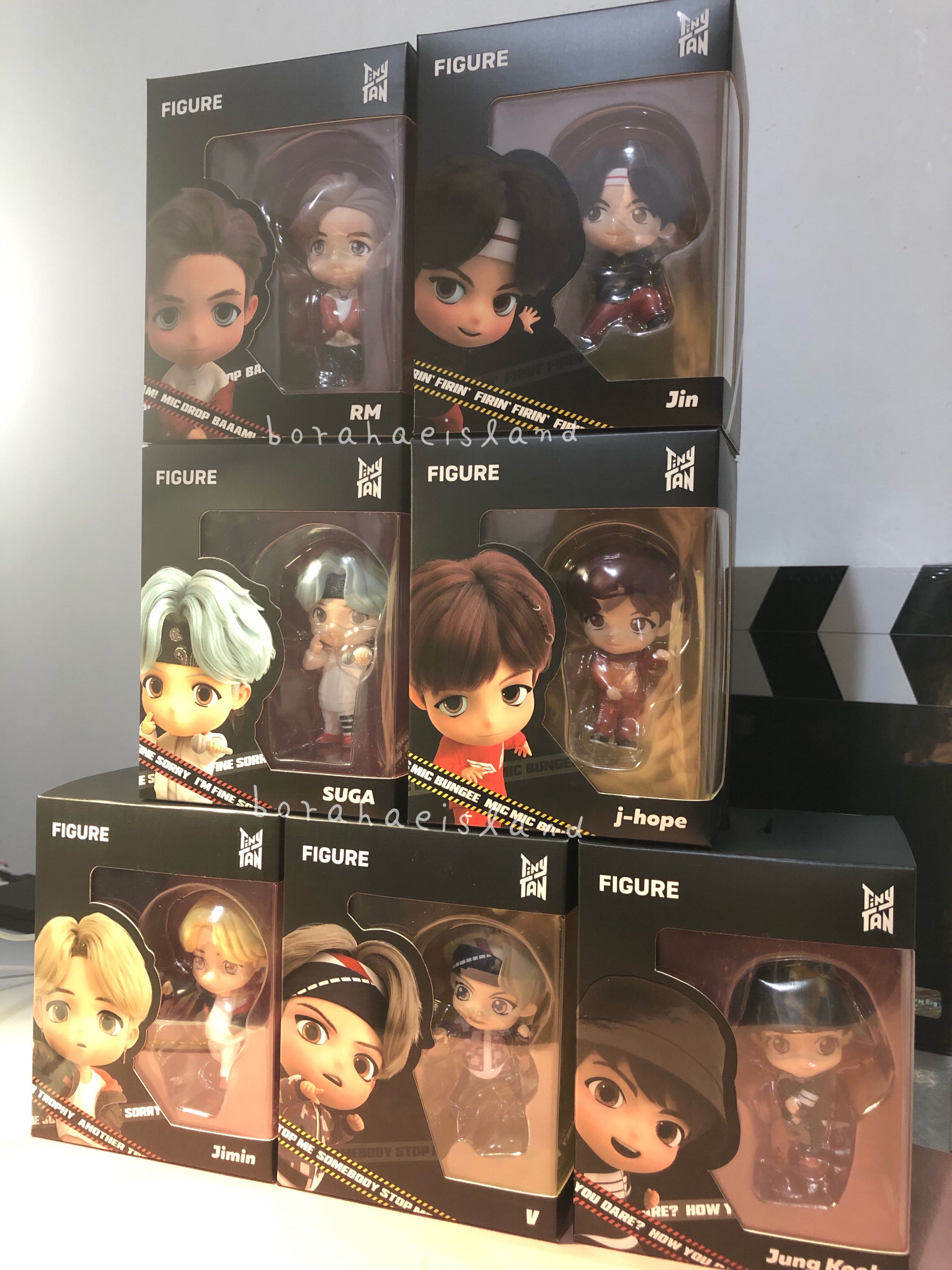 bts official tinytan figure mic drop - ot7 complete set, Hobbies & Toys, Memorabilia ...