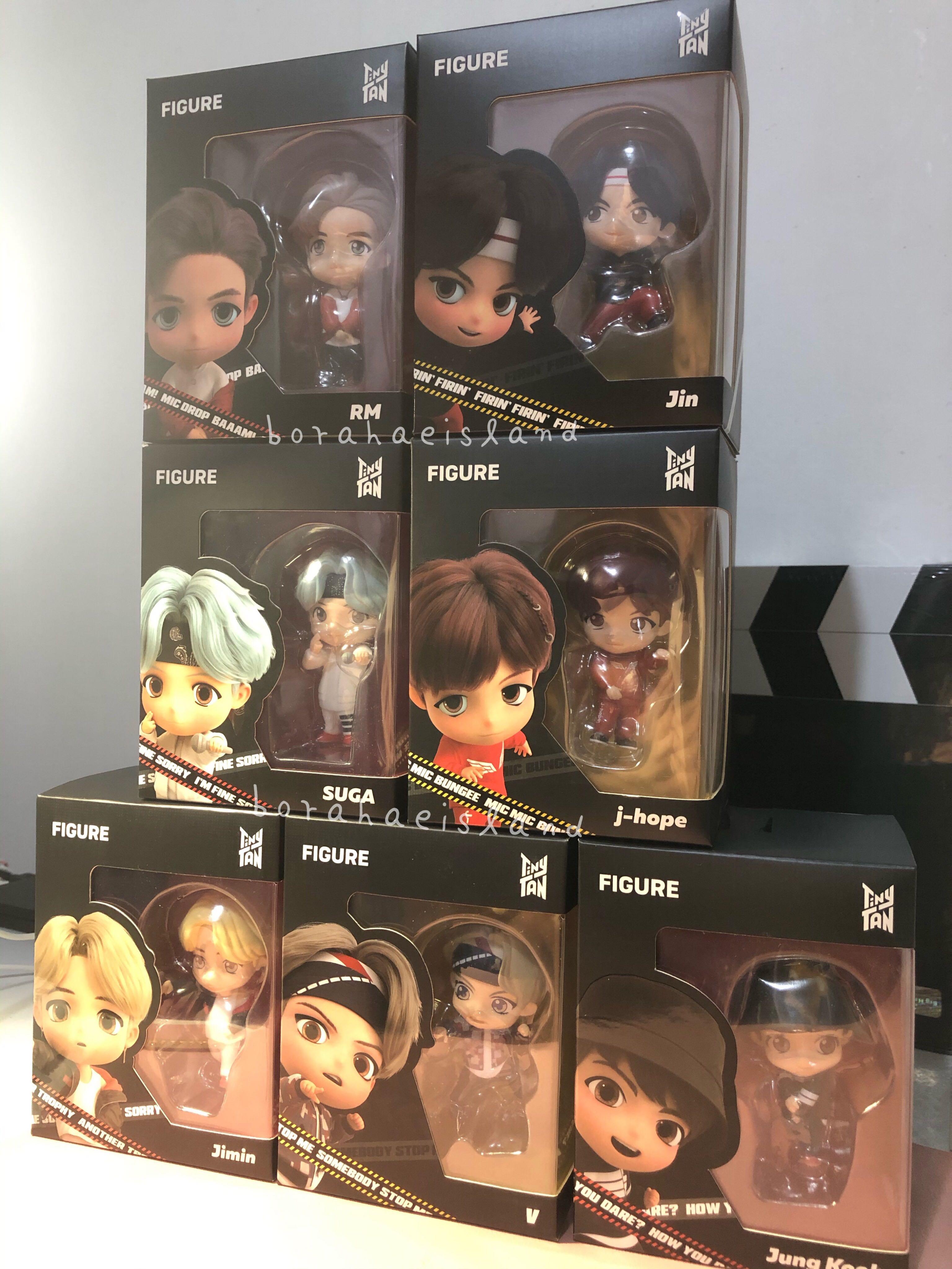 bts official tinytan figure mic drop - ot7 complete set, Hobbies & Toys, Memorabilia ...