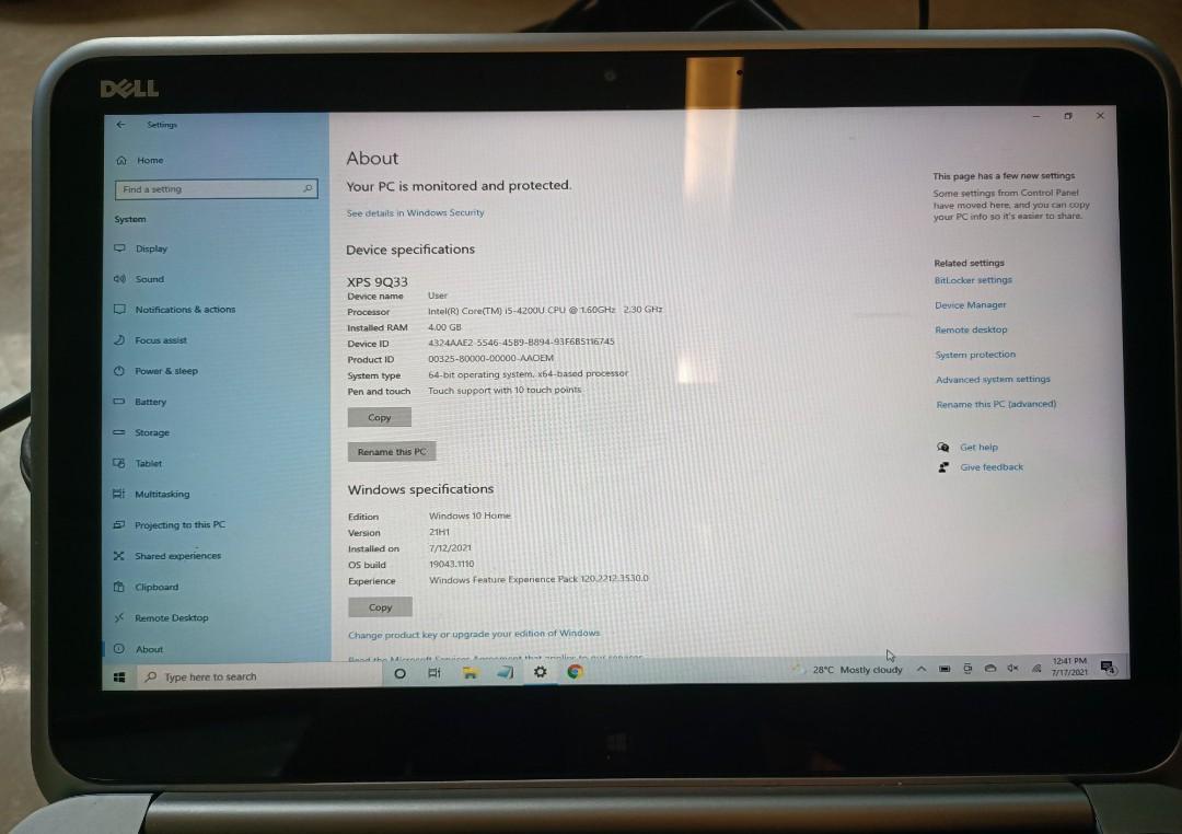 Dell TouchScreen Laptop/Tablet XPS-9Q33 CORE i5, Computers & Tech ...