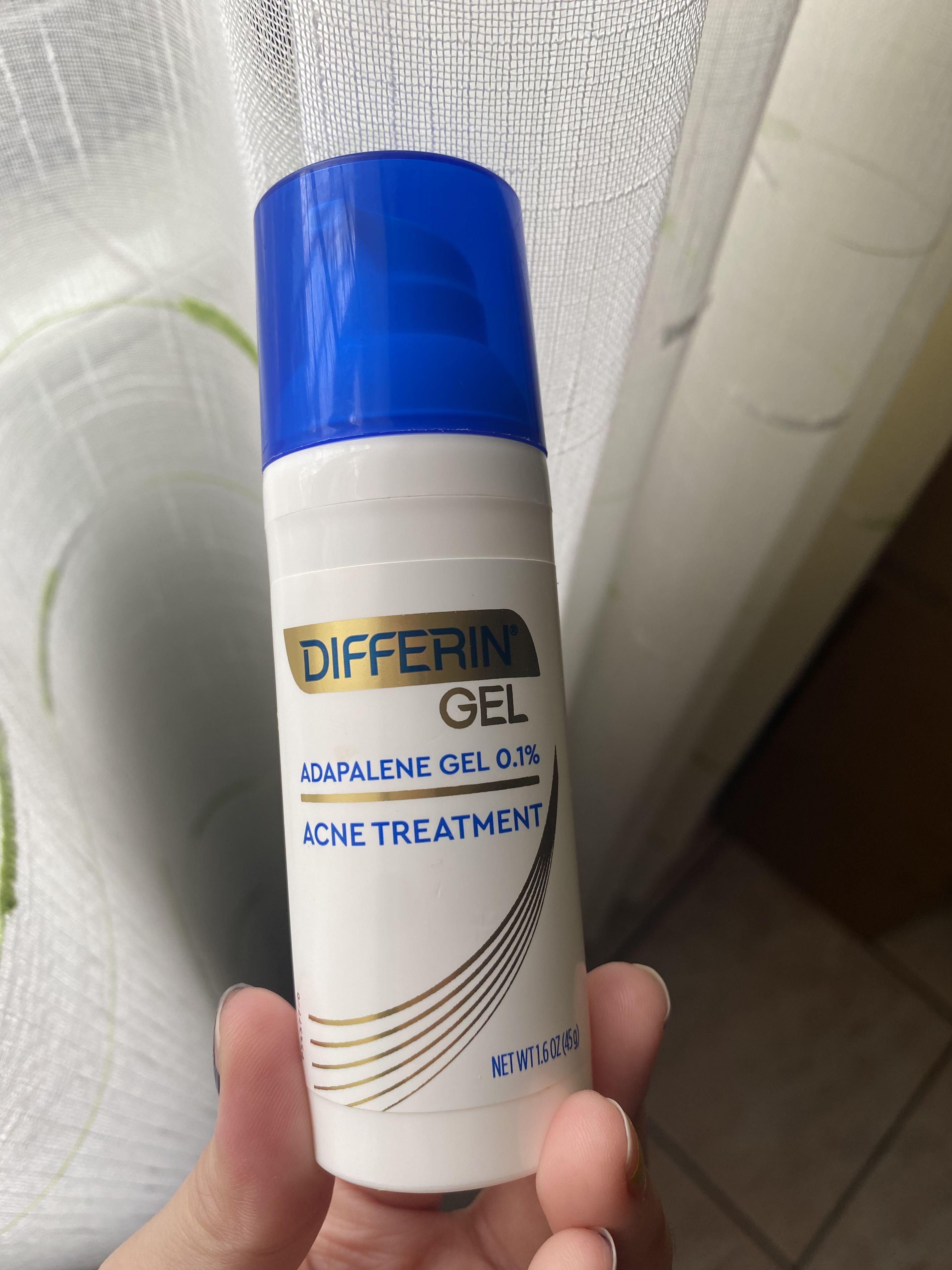 Differin (Adapalene) Gel 0.1% Acne Treatment 45g pump, Beauty ...