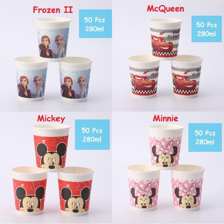 Disney Cartoon Frozen Elsa Mickey Minnie McQueen Kids Gargle Tooth Cup ...