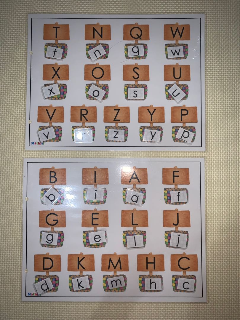 Educational Laminated Activity with velcro, Babies & Kids, Infant ...