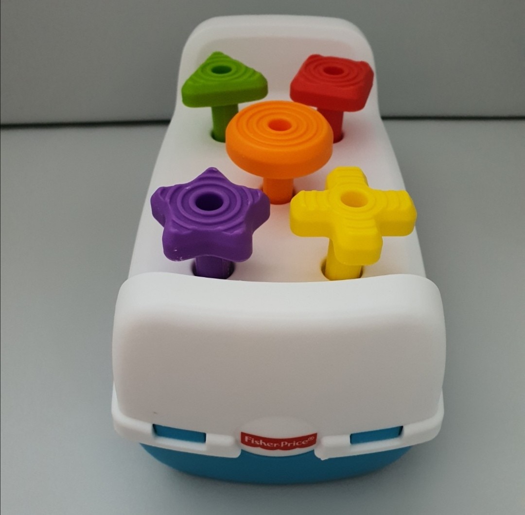 Fisher price tap and turn bench educational toy, Babies & Kids, Infant ...