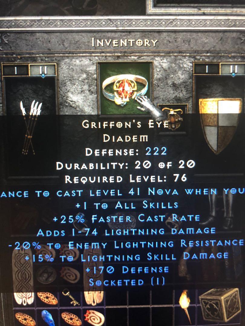 Griffon’s eye d2r Diablo 2 resurrected, Video Gaming, Video Games ...