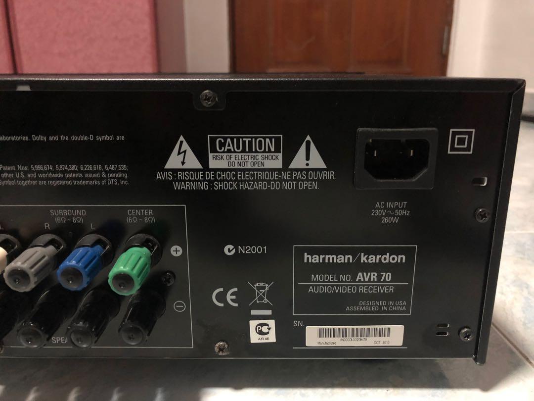 Harman Kardon AVR70 Receiver / Amplifier, Audio, Soundbars, Speakers ...