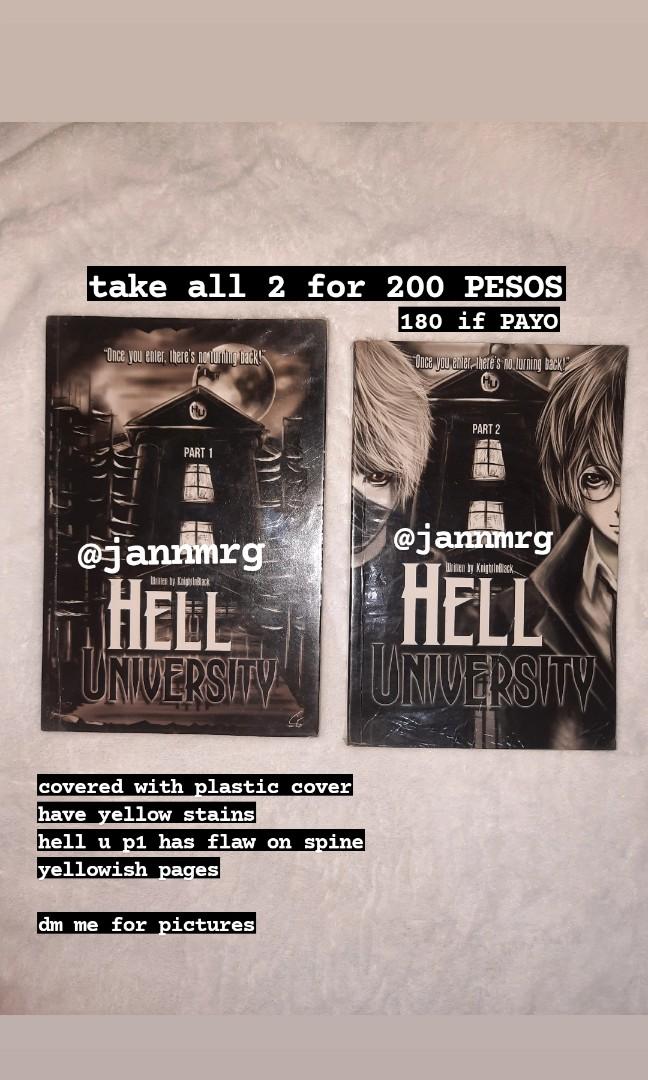Hell University Part 1 and 2 Knight In Black KIB PSICOM Wattpad books ...