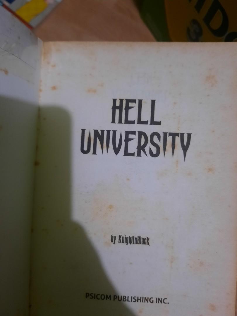 Hell University Part 1 and 2 Knight In Black KIB PSICOM Wattpad books ...