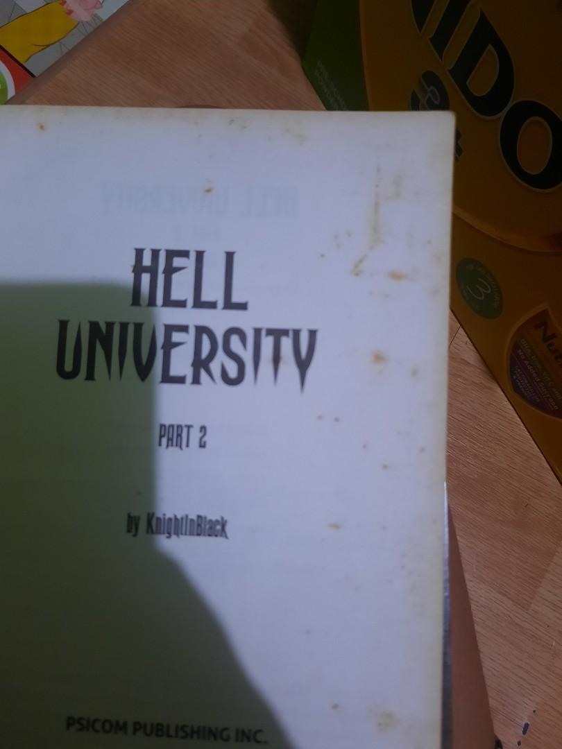 Hell University Part 1 and 2 Knight In Black KIB PSICOM Wattpad books ...