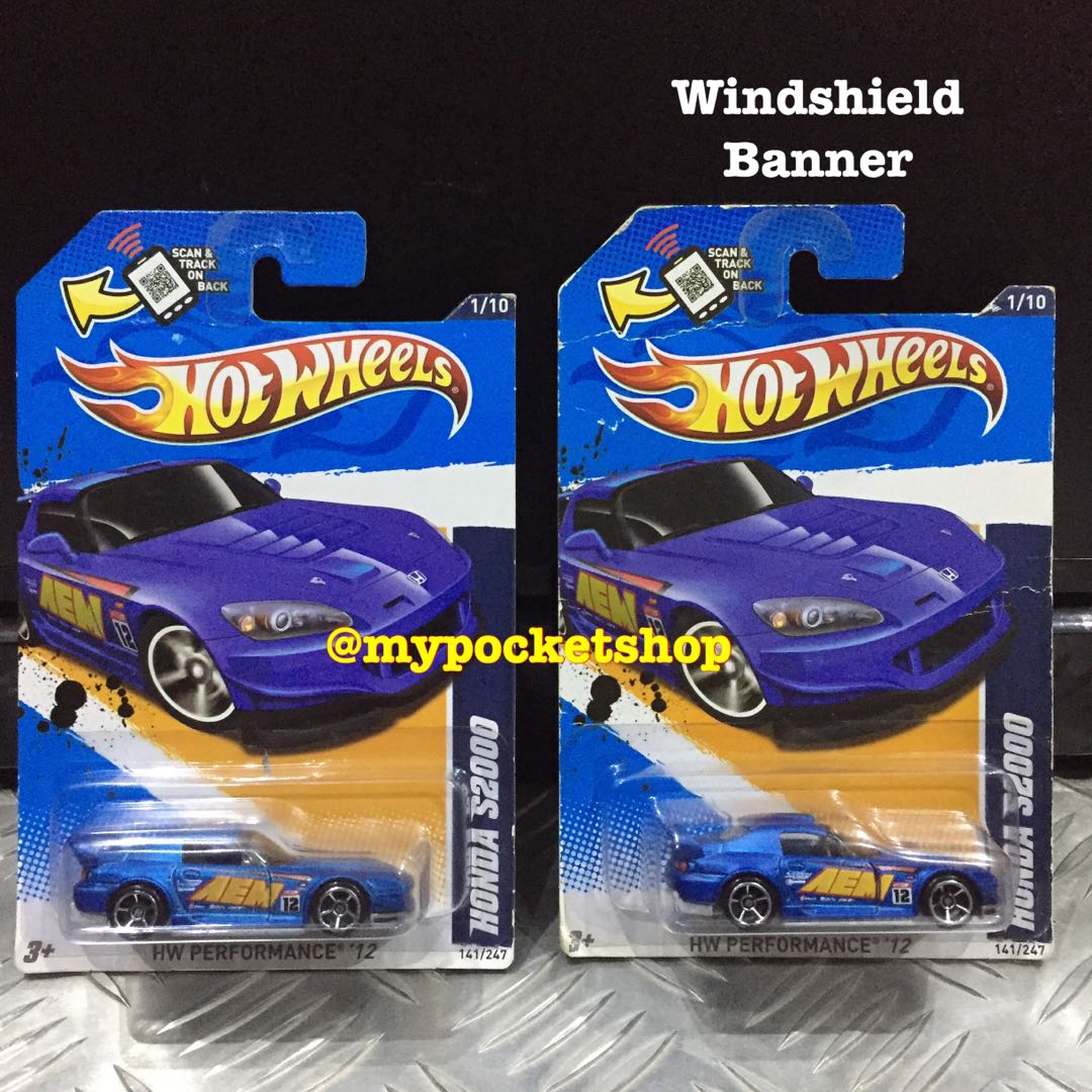 Hot Wheels HONDA S2000 - Regular and Windshield Banner Variation / 2012 ...
