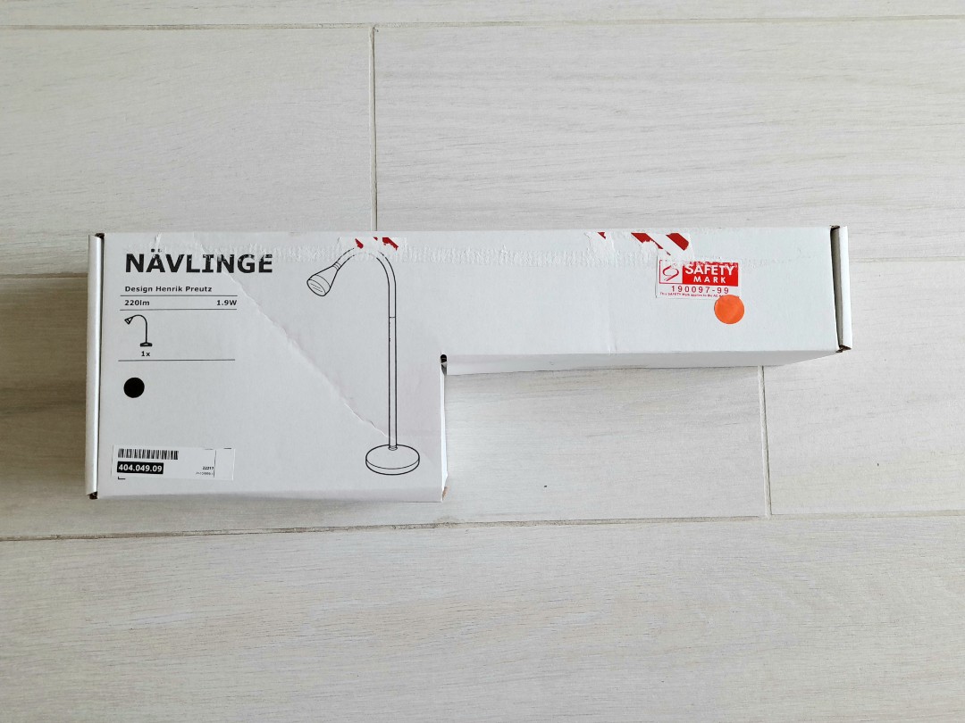 Ikea Navlinge LED Work Lamp (Black), Furniture & Home Living, Lighting ...