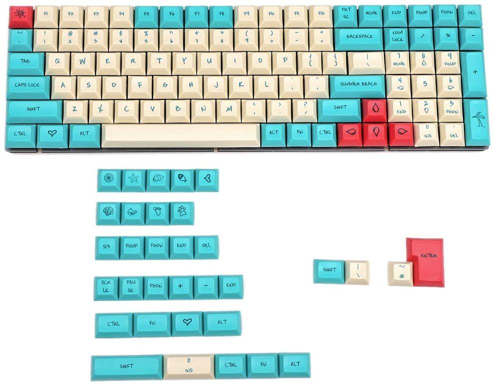 Keycaps: Hawaii | 鍵帽: 夏威夷, 電腦＆科技, 電腦周邊及配件, 電腦鍵盤及相關產品 - Carousell