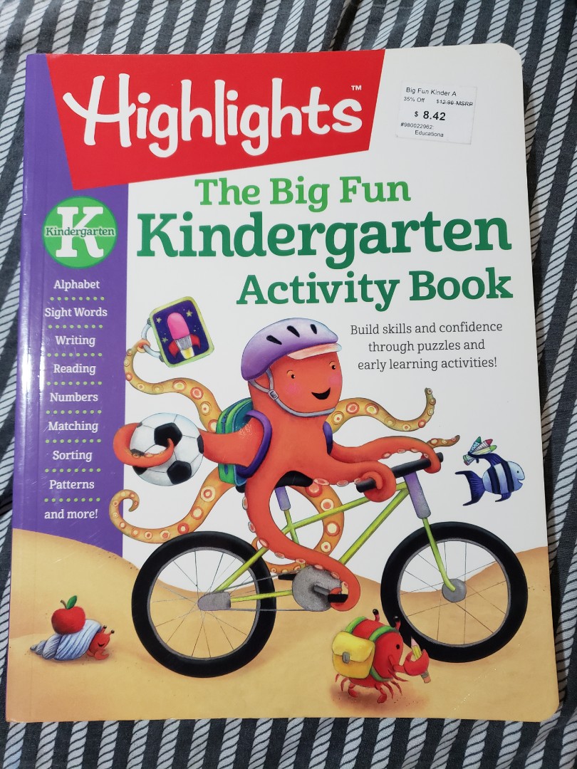Kindergarten Activity Book, Hobbies & Toys, Books & Magazines, Children ...