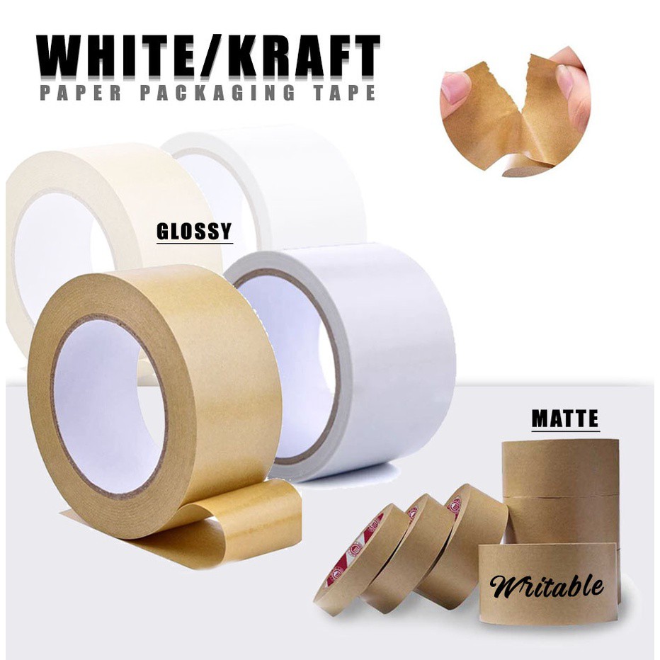 Kraft Matte Writable paper adhesive tape, Hobbies & Toys, Stationary ...