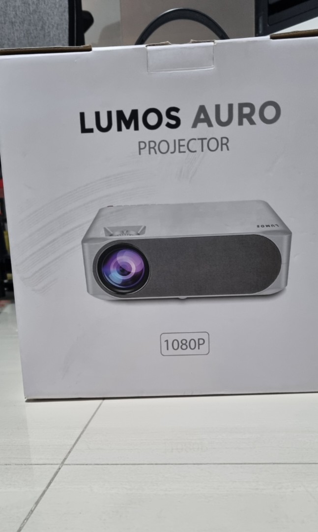 LUMOS AURO Smart Home Cinema Short Throw Projector w/Stand, TV & Home Appliances, TV ...