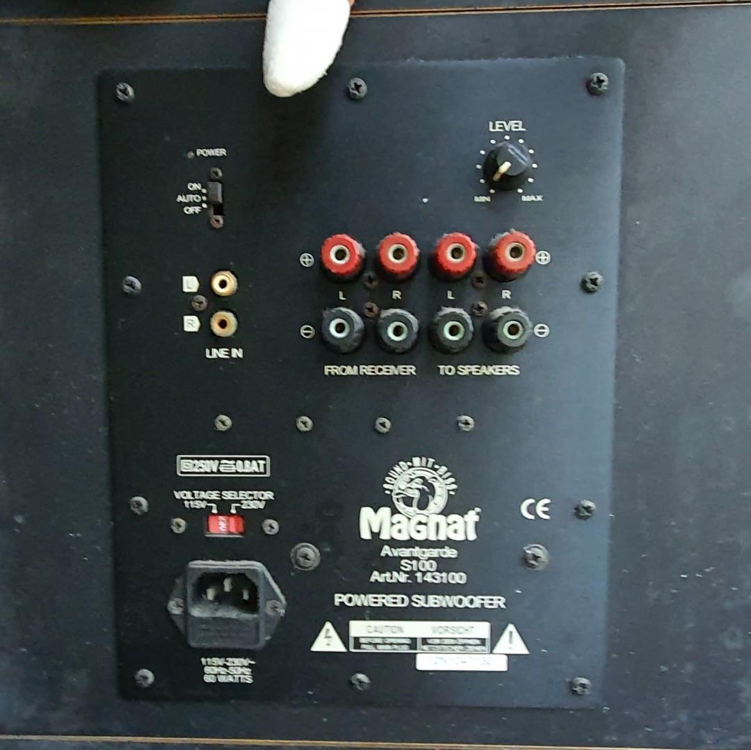 Magnat S100 Avantgarde Subwoofer, Audio, Soundbars, Speakers ...