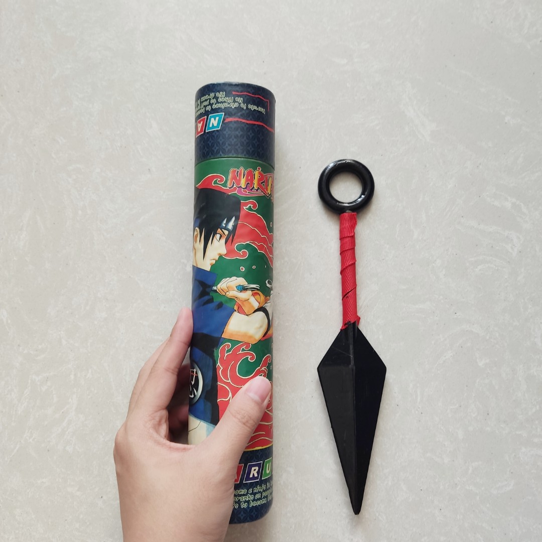 Vintage Naruto Shippuden Konoha Shinobi Ninja Kunai Scroll Cosplay ...