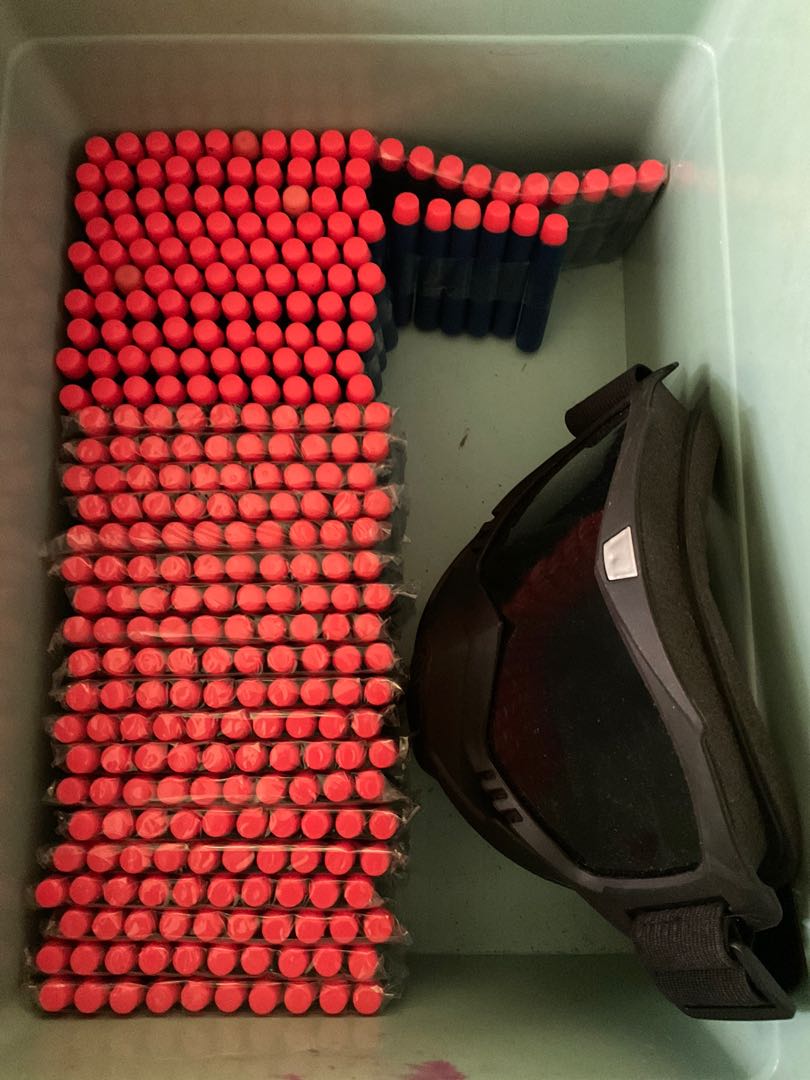 nerf bullet and mask, Hobbies & Toys, Toys & Games on Carousell