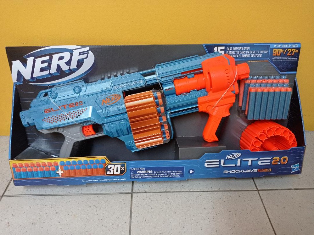 NERF Elite 2.0 Shockwave RD-15 Blaster, Hobbies & Toys, Toys & Games on ...