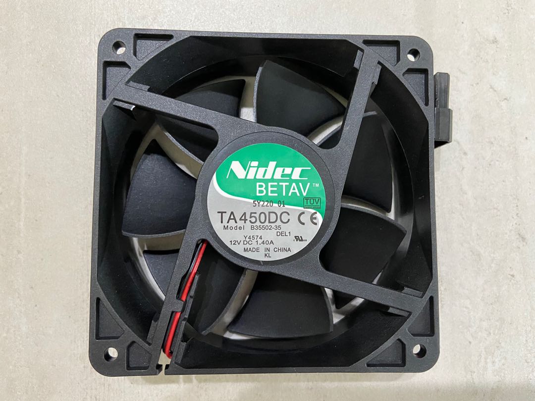Nidec 120mm fan 4000rpm, Computers & Tech, Parts & Accessories ...