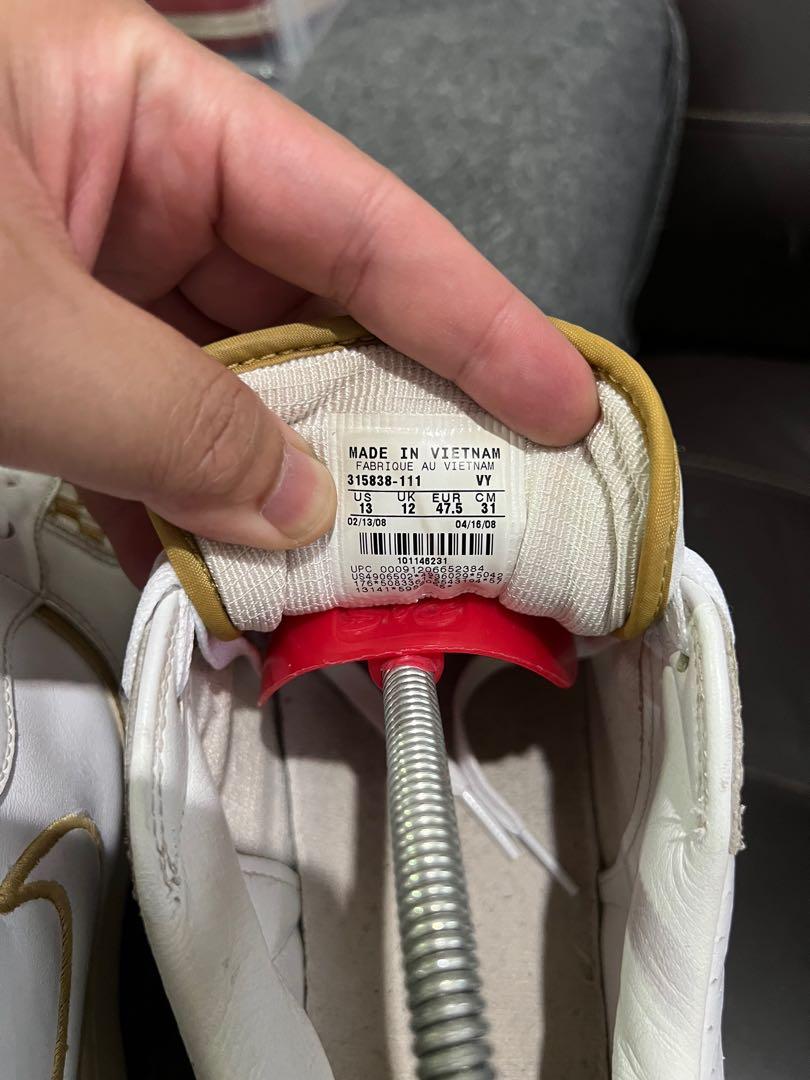 Nike Air Zoom Infiltrator Low White Gold 12UK, Men's Fashion, Footwear ...