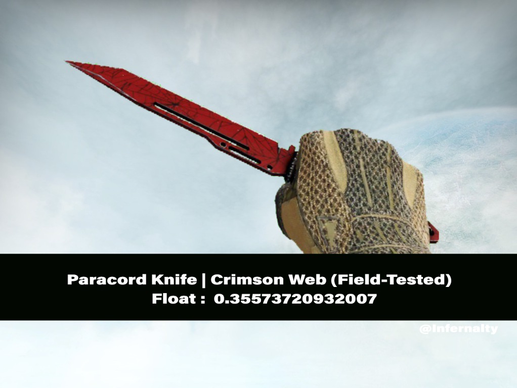 Paracord Knife Crimson Web FT CSGO SKINS KNIVES, Video Gaming, Gaming Accessories, In-Game ...