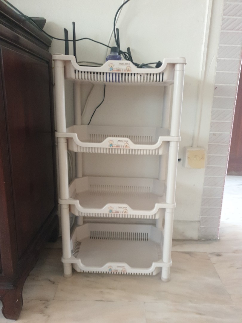Plastic rack, Furniture & Home Living, Furniture, Shelves, Cabinets ...