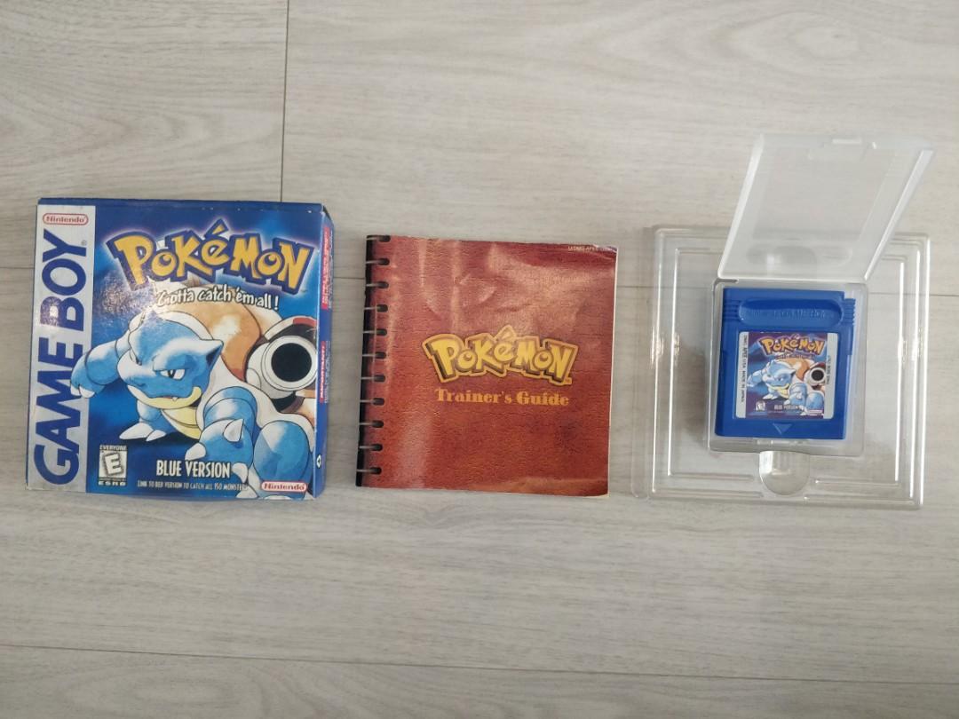 Nintendo Game Boy Pokemon Blue Version Cartridge with Box and Manual ...