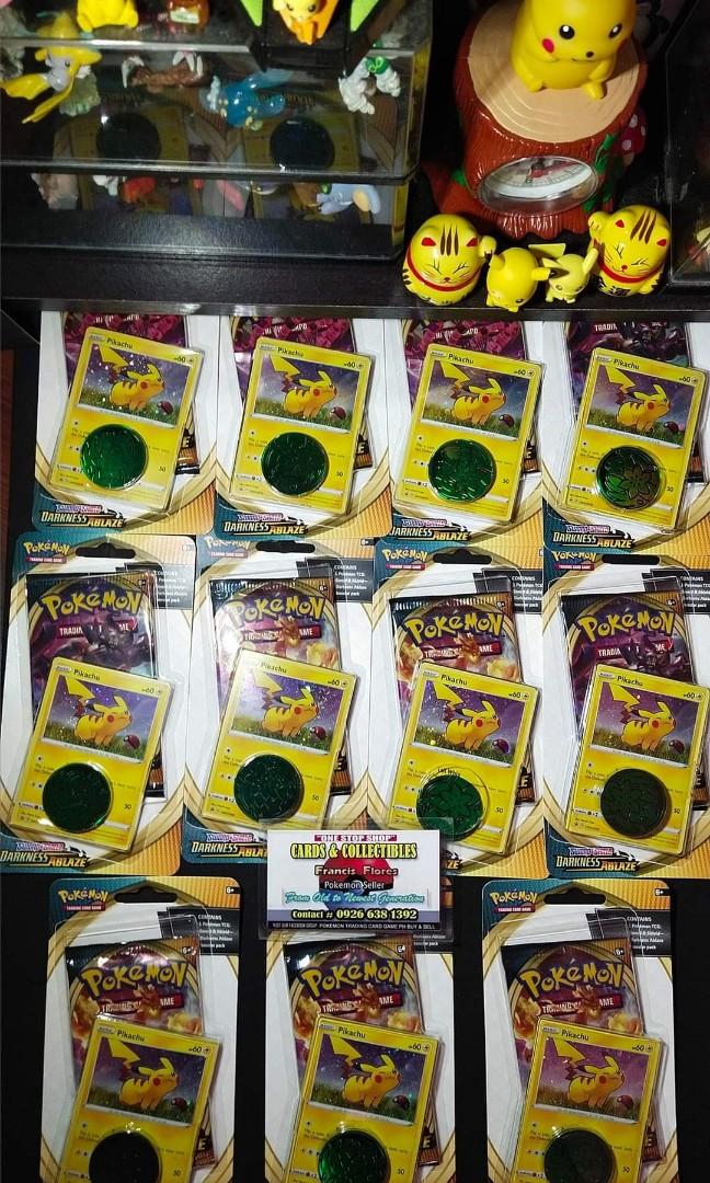Pokemon CHECKLANE BLISTER - PIKACHU PROMO, 1 BOOSTER PACK, 1 COIN & 1 ...