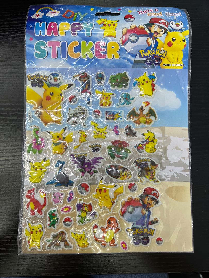 Pokemon Stickers, Hobbies & Toys, Stationery & Craft, Craft Supplies ...