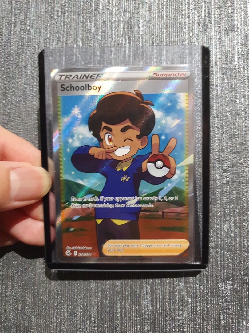 Pokemon TCG Fusion Strike Schoolboy Full Art Ultra Rare Card, Hobbies ...