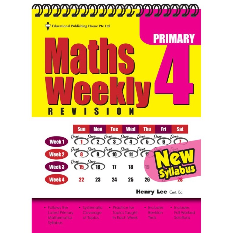 Primary 4 Mathematics Weekly Revision /Primary 4 Mathematics Assessment ...