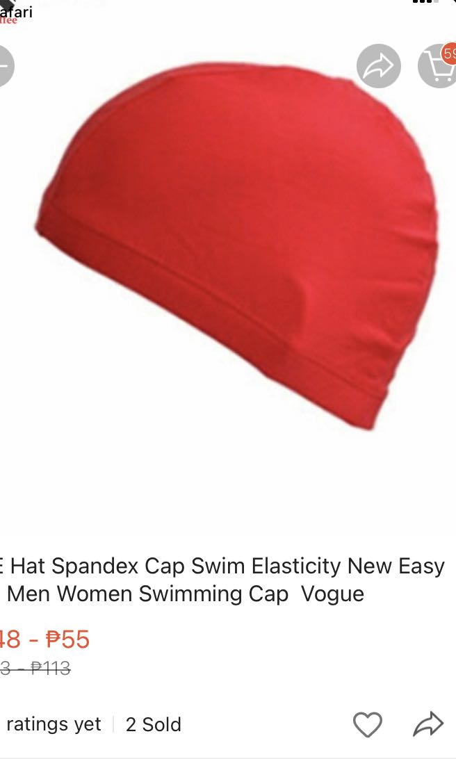 Red Swimming Cap, Men's Fashion, Tops & Sets, Swim Top & Rash Guards on ...