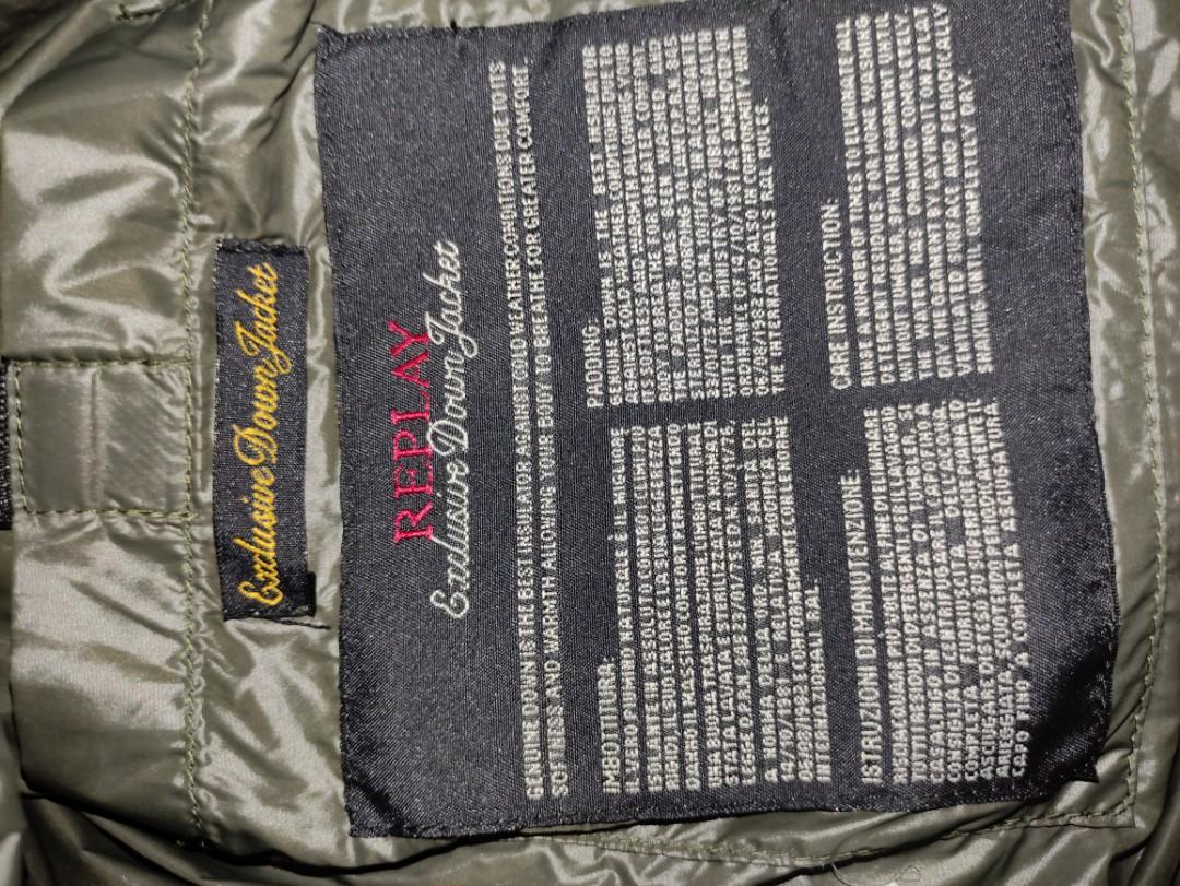 Replay Exclusive Down Jacket (Army Green), Women's Fashion, Coats ...