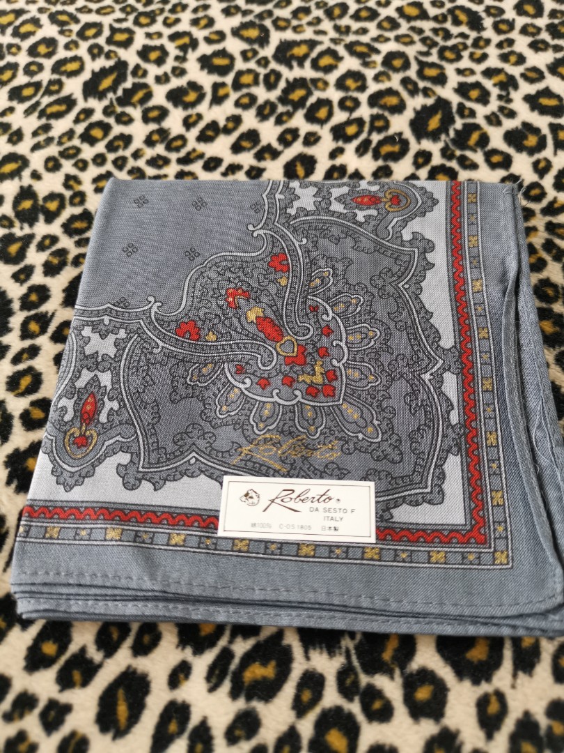 Roberto Italy Handkerchief, Men's Fashion, Watches & Accessories ...