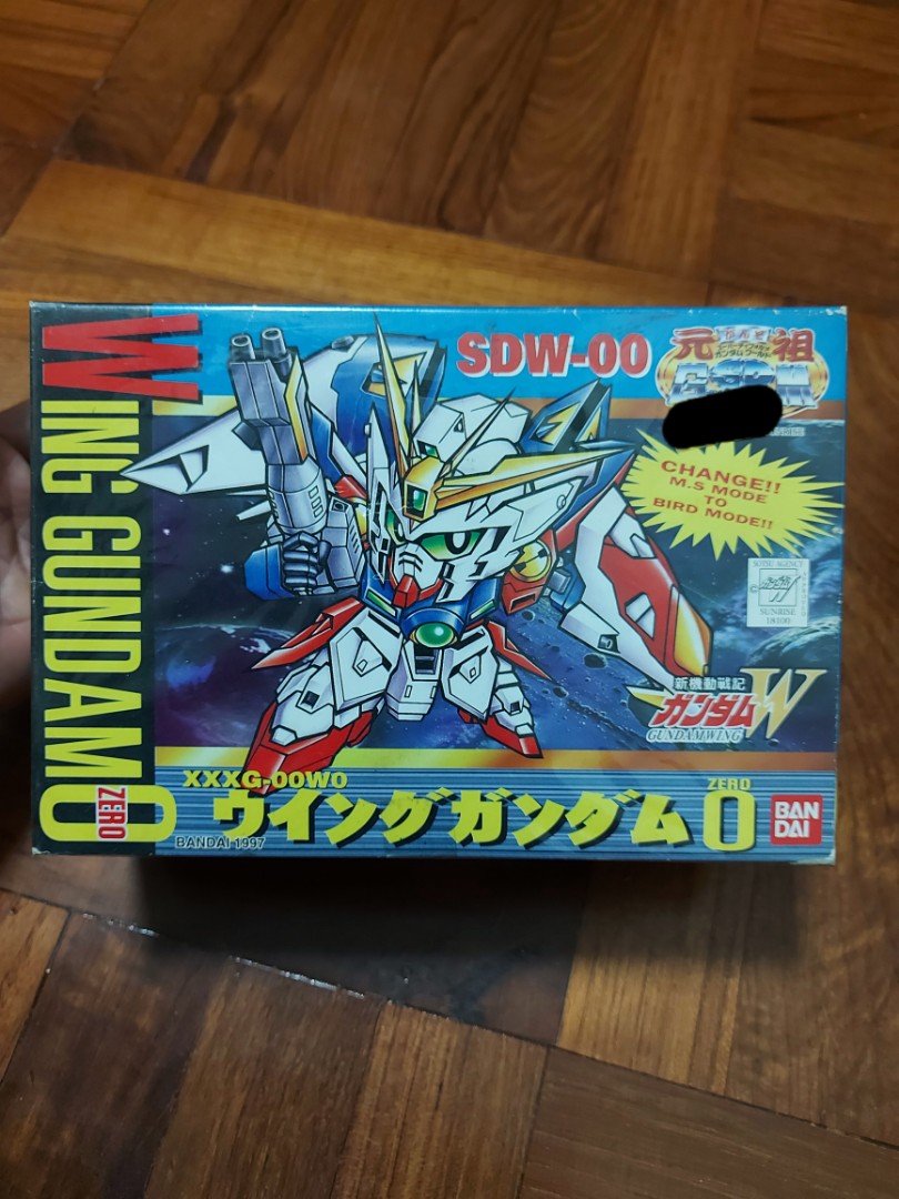 港版元祖SDW-00號--飛翼高達零式 WING GUNDAM ZERO--(BANDAI 中古 絕版 懷舊模型 高達 SD Gundam ...