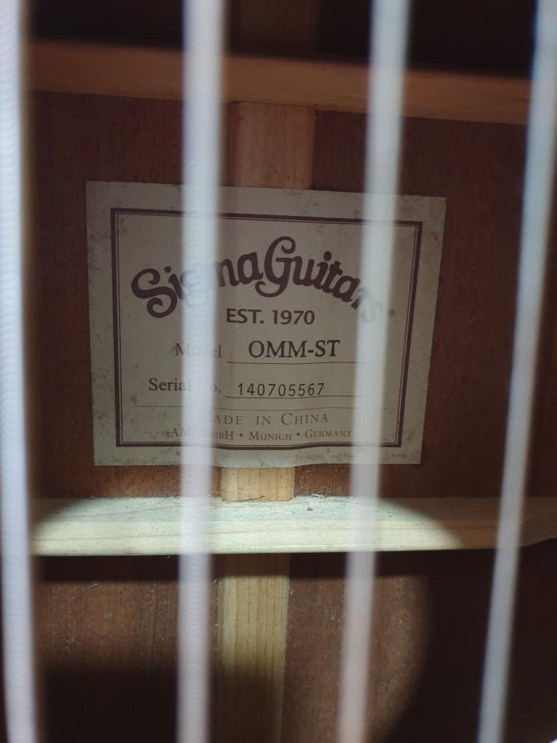 Sigma guitar OMM-ST, Hobbies & Toys, Music & Media, Musical Instruments ...