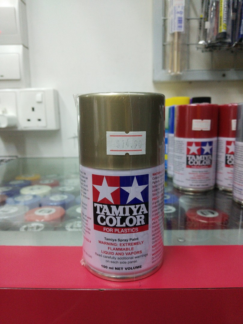 Tamiya TS-87 Titanium Gold Spray Paint For Plastic, Hobbies & Toys ...