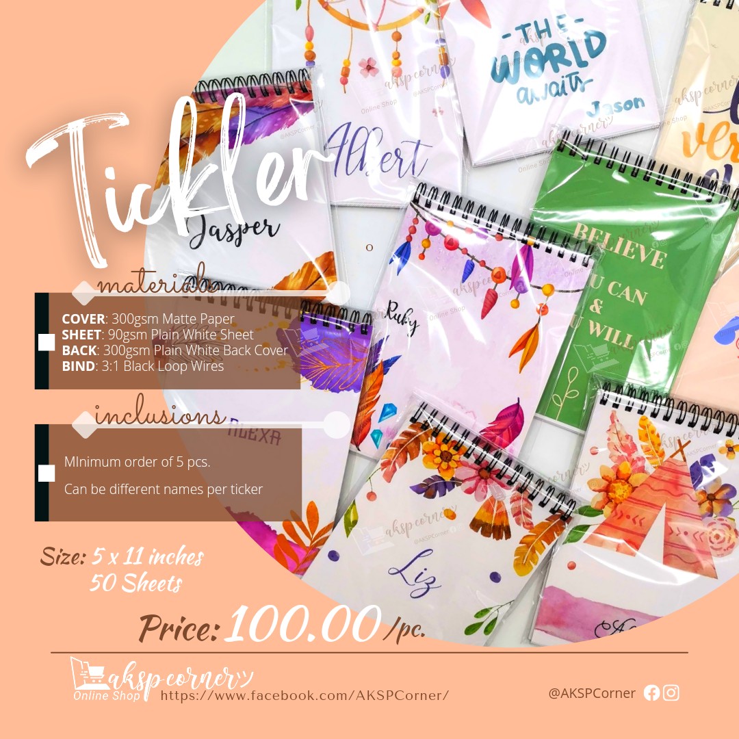 Tickler | Made to Order, Hobbies & Toys, Stationary & Craft, Stationery ...
