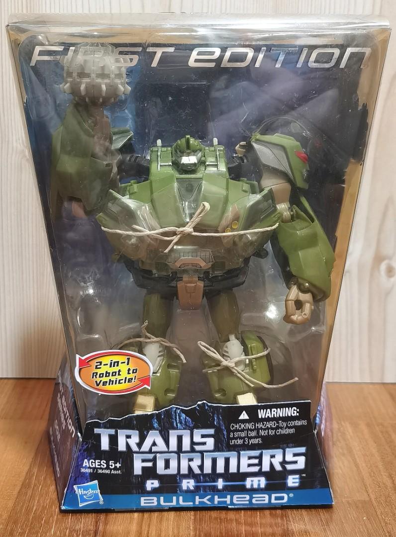 Transformers Prime 6 items Lot( Optimus Prime Clear Version, Bulkhead ...