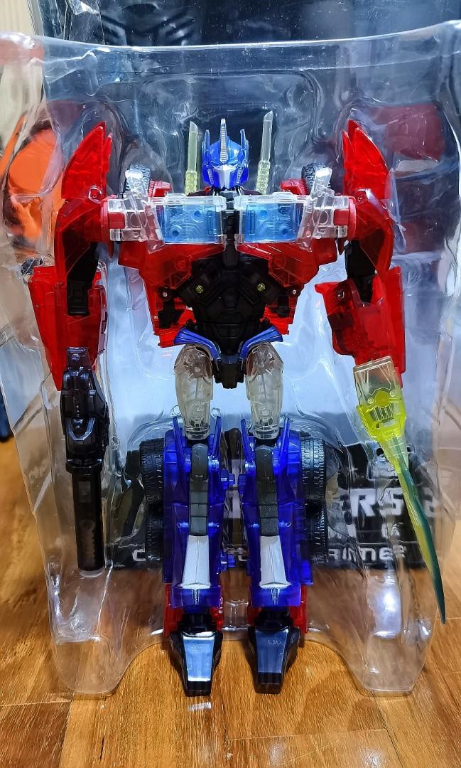 Transformers Prime 6 items Lot( Optimus Prime Clear Version, Bulkhead ...