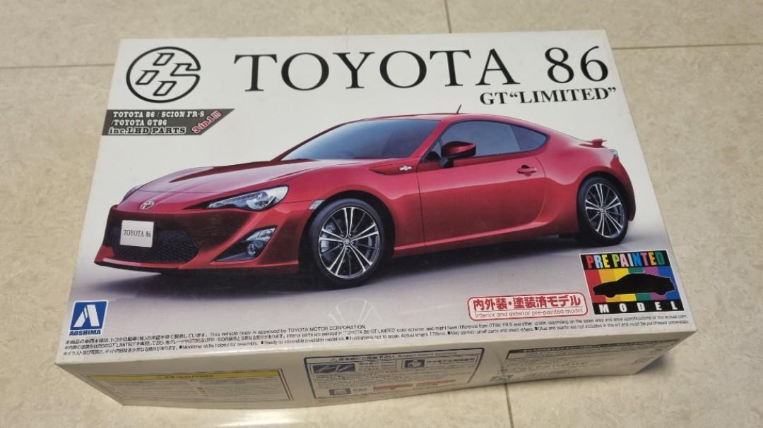 1/24 Aoshima Prepainted Toyota 86 (Lightning Red), Hobbies & Toys, Toys & Games on Carousell