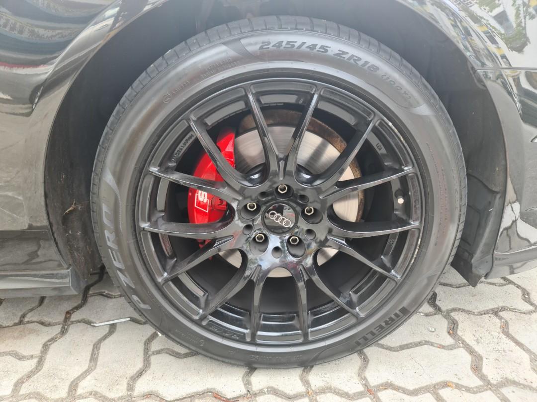 18" Replica Rays Rims with 245/45/18 Pirelli P Zero Tyres, Car ...