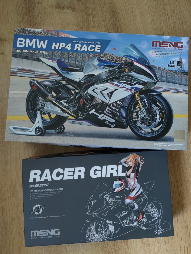 1/9 SCALE BMW SUPER BIKE HP4 RACE - MODEL KIT & RACER GIRL RESIN KIT by ...