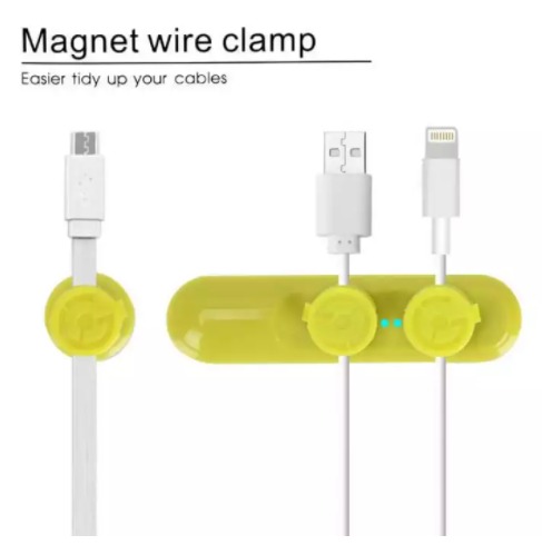 2E Cable Tidy Magnet Wire Clamp Cable Clip Desktop Tidy Organiser Home ...