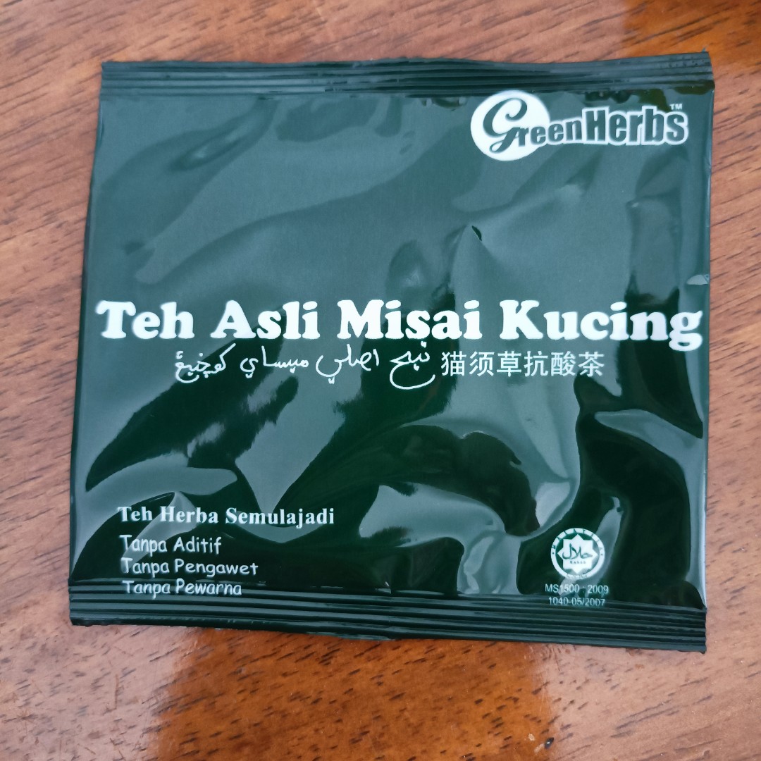 3gm Misai Kucing Healthy Herbal tea bag teh kencing Manis Batu karang ...