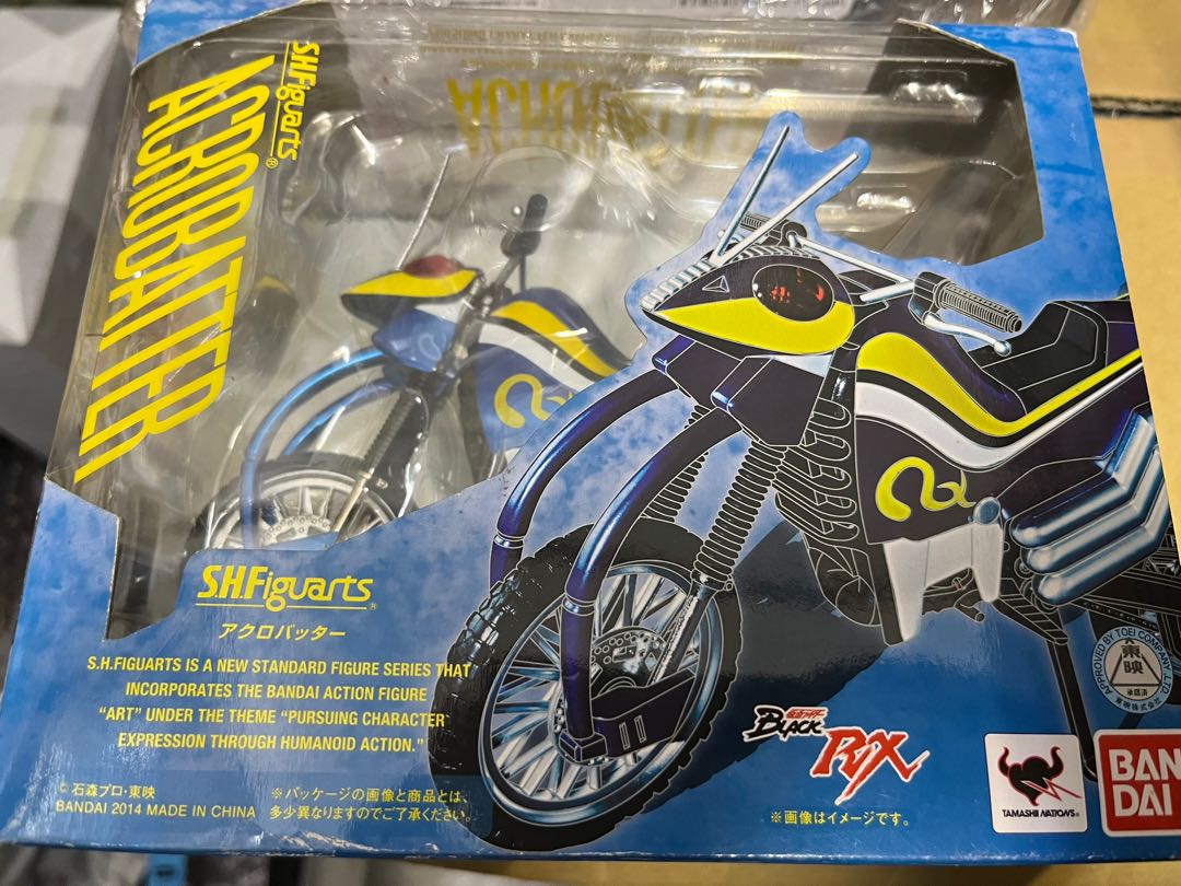 已開 Bandai SHF S.H.Figuarts Masked Rider 懞面超人 Black RX Acrobatter 電單車 ...