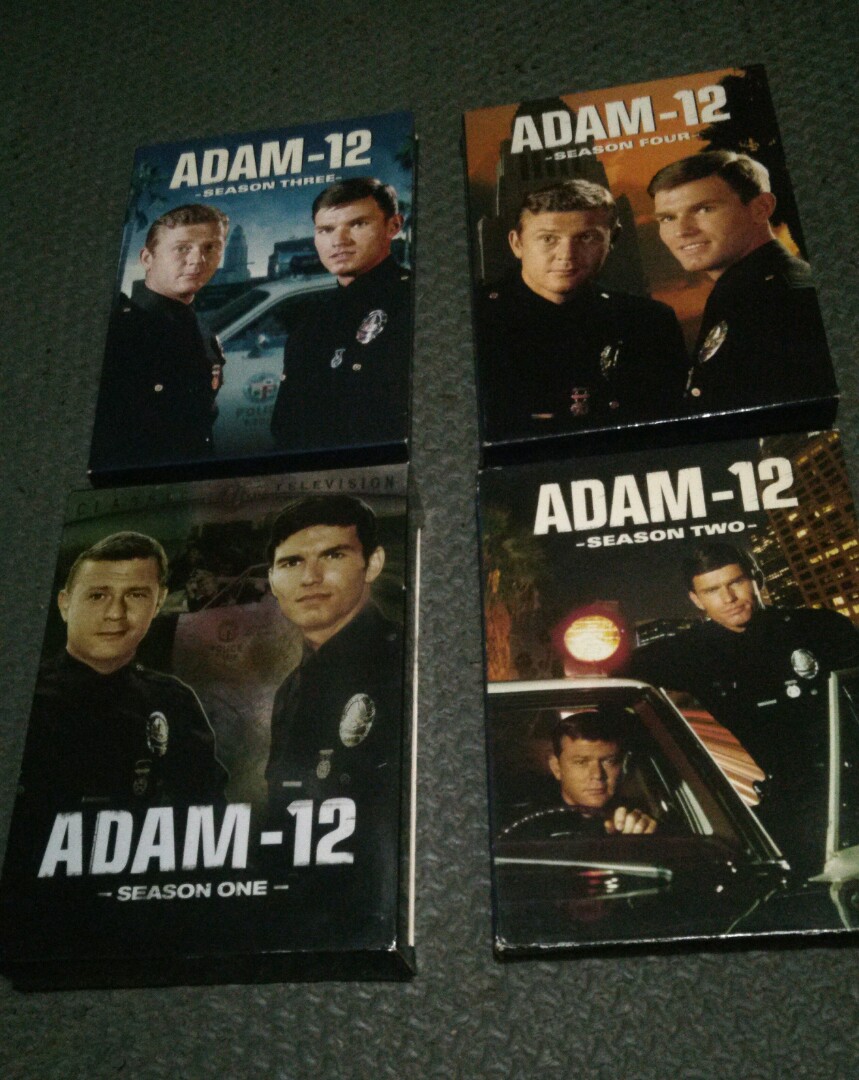 Adam-12 DVD set (TV series) season 1-4 (4 DVDs), Hobbies & Toys, Music ...
